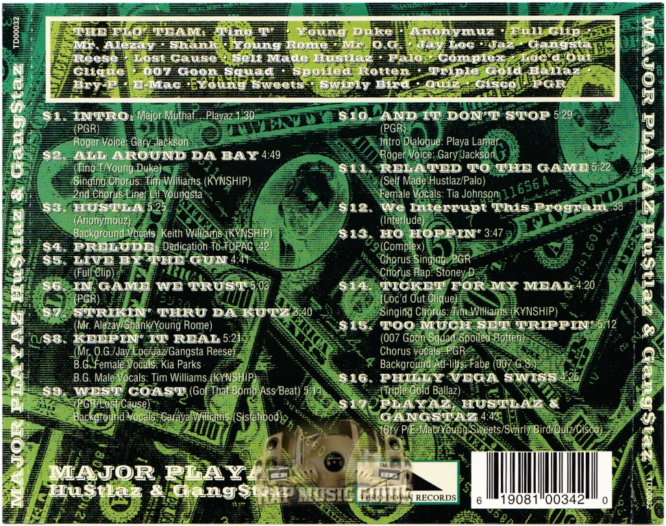 G-Roc Presents - Major Playaz, Hustlaz & Gangstaz: 1st Press. CD | Rap Music Guide
